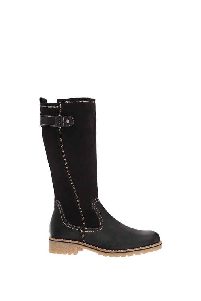 ERIC MICHAELS MARCELLA ZIP UP TALL BOOTS IN BLACK – villageshoes